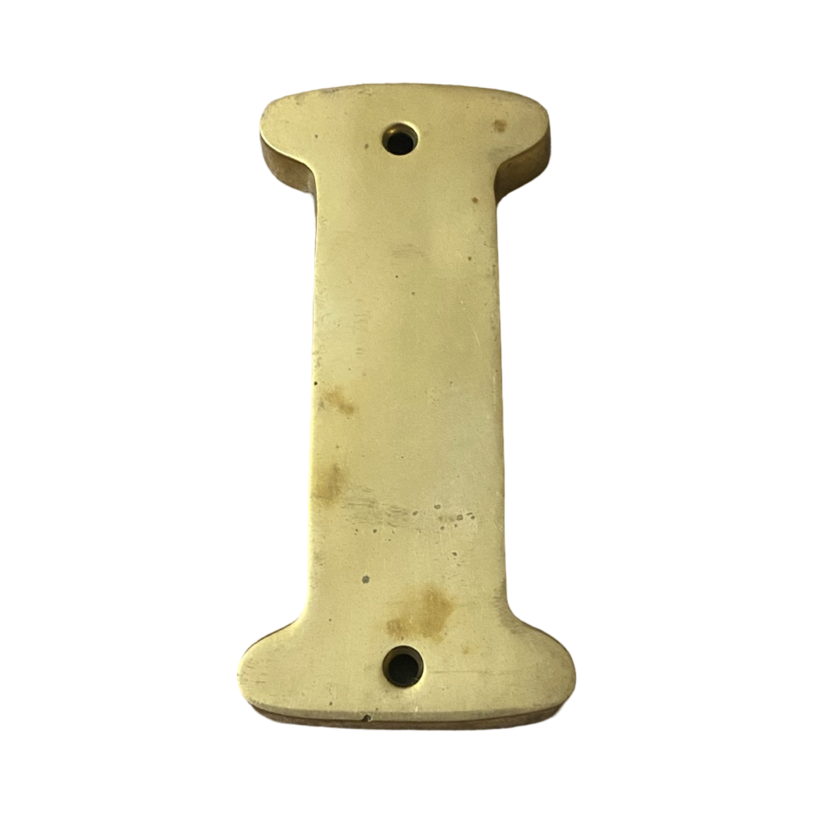 Letter I Paperweight – Brass Bluebonnet Vintage