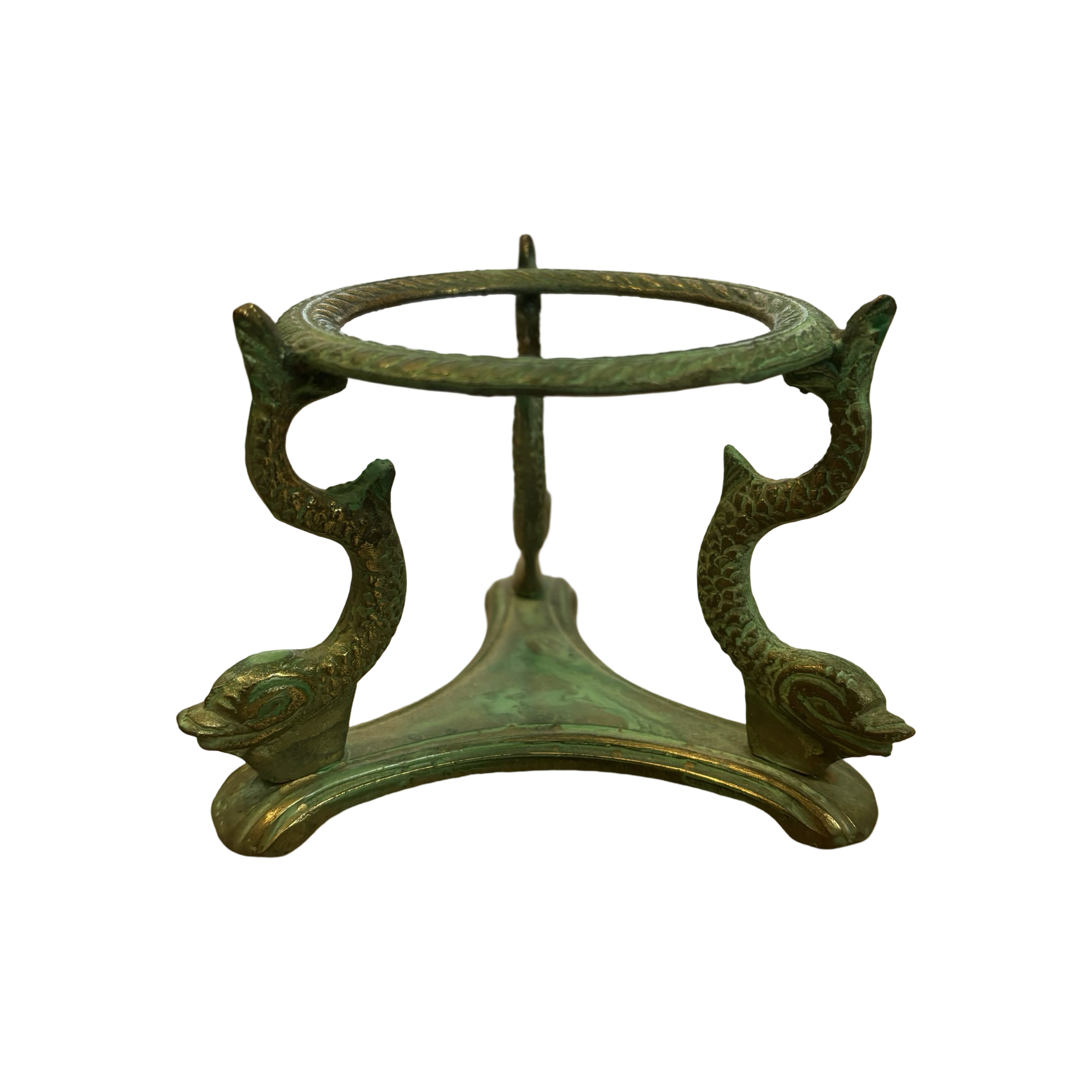 Verdigris Brass Koi Fish Stand – Brass Bluebonnet Vintage