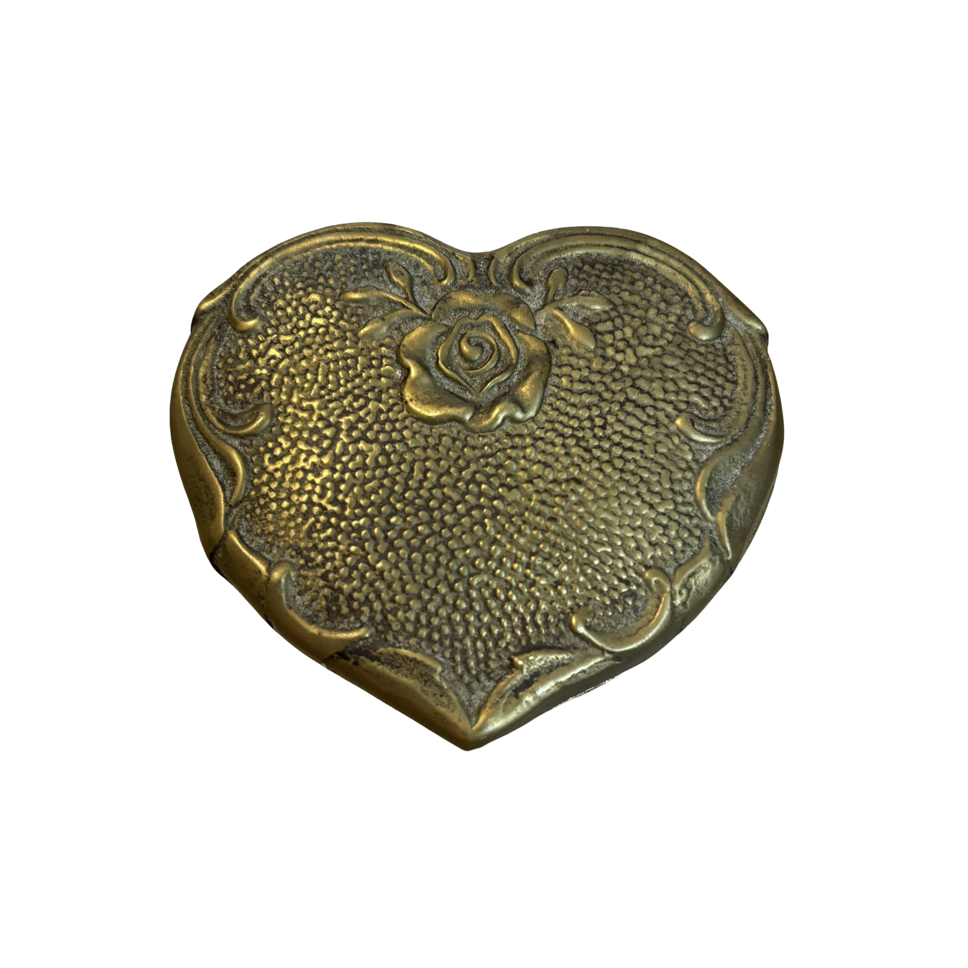 Brass Ornate Heart Box – Brass Bluebonnet Vintage