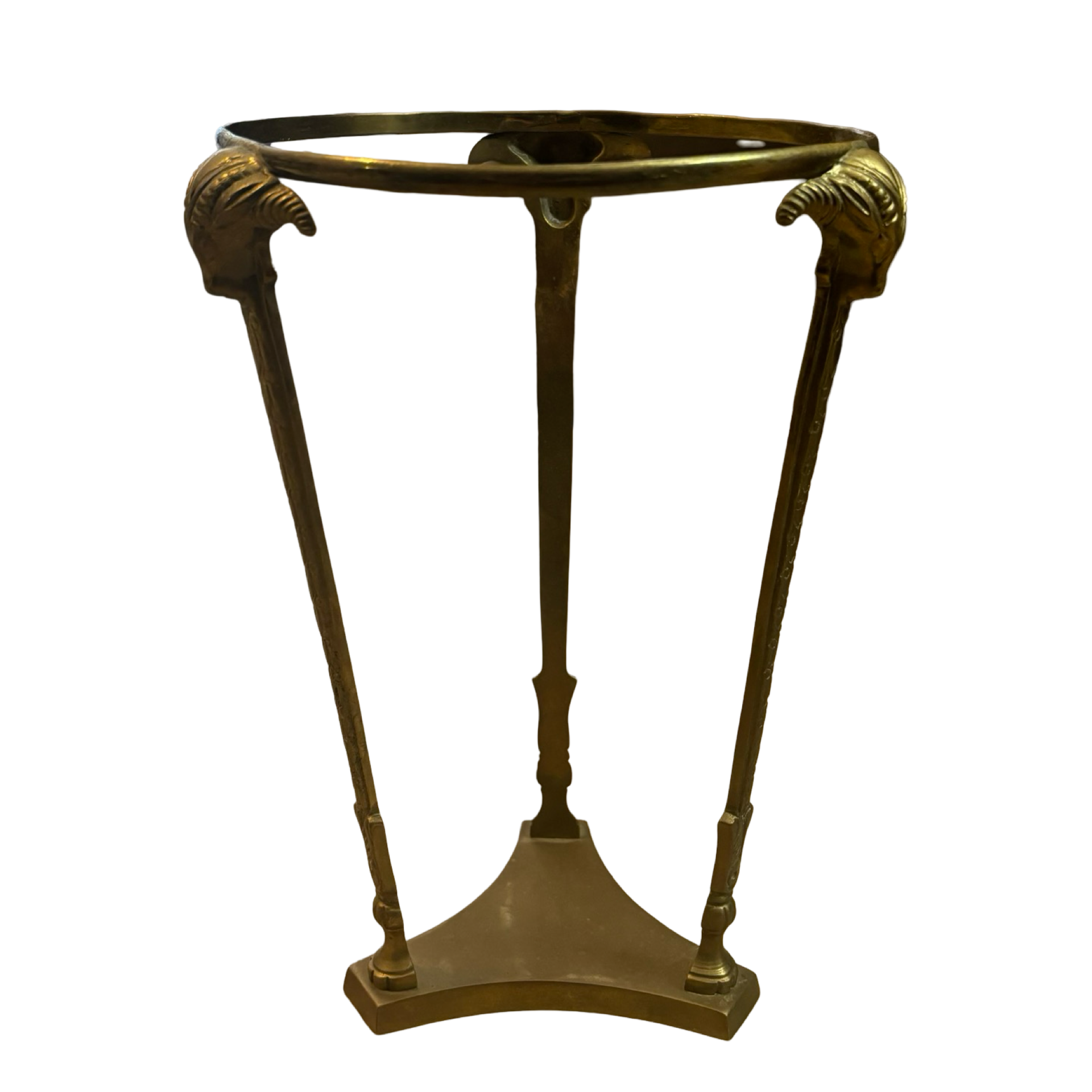 Large Brass Ram Head Stand – Brass Bluebonnet Vintage
